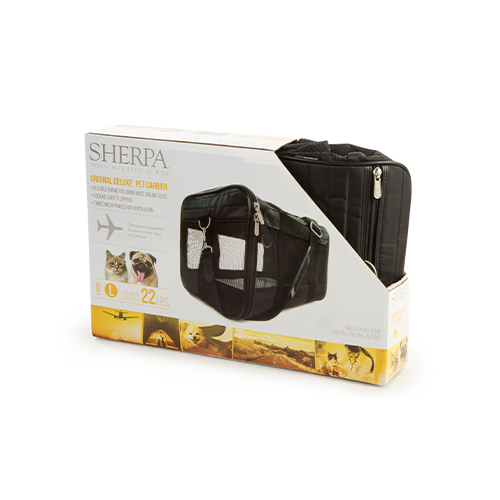 Sherpa Original Deluxe Carrier Black – The Angels Pet Store