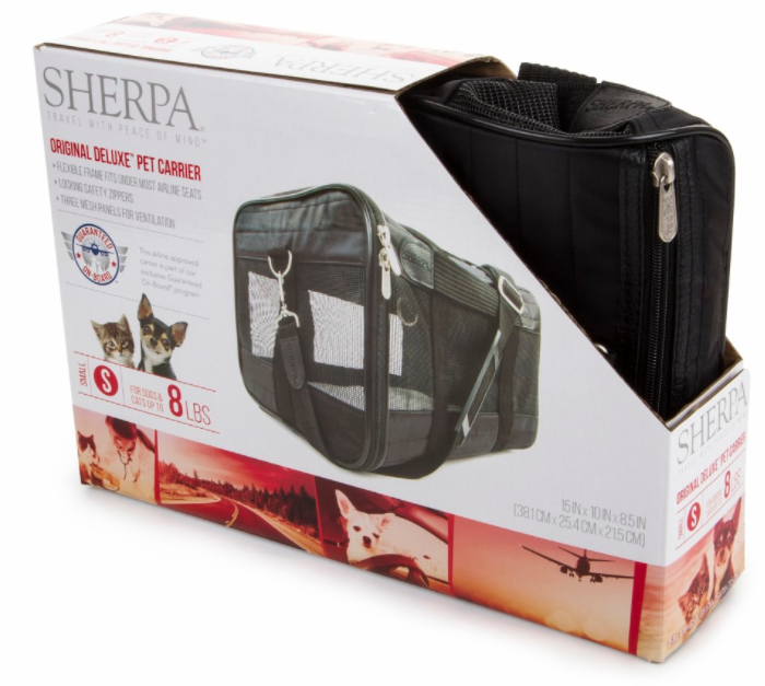 Sherpa Original Deluxe Carrier Black – The Angels Pet Store